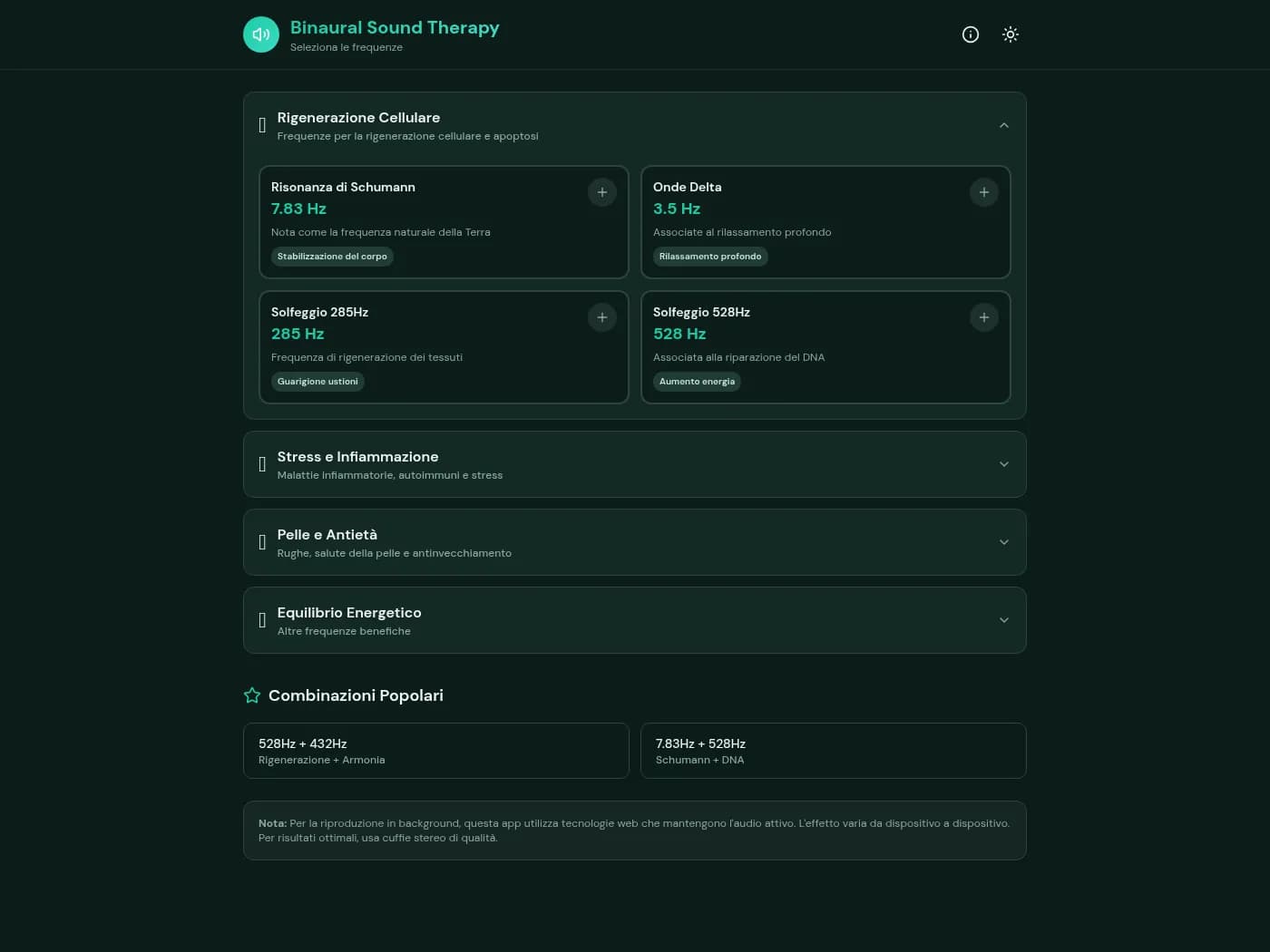 Binaural Sound Therapy