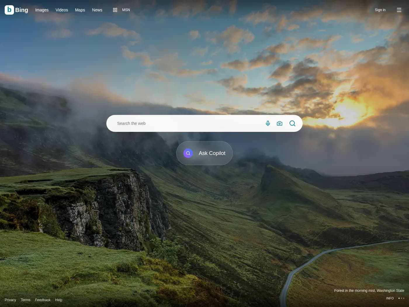 Bing Search Clone