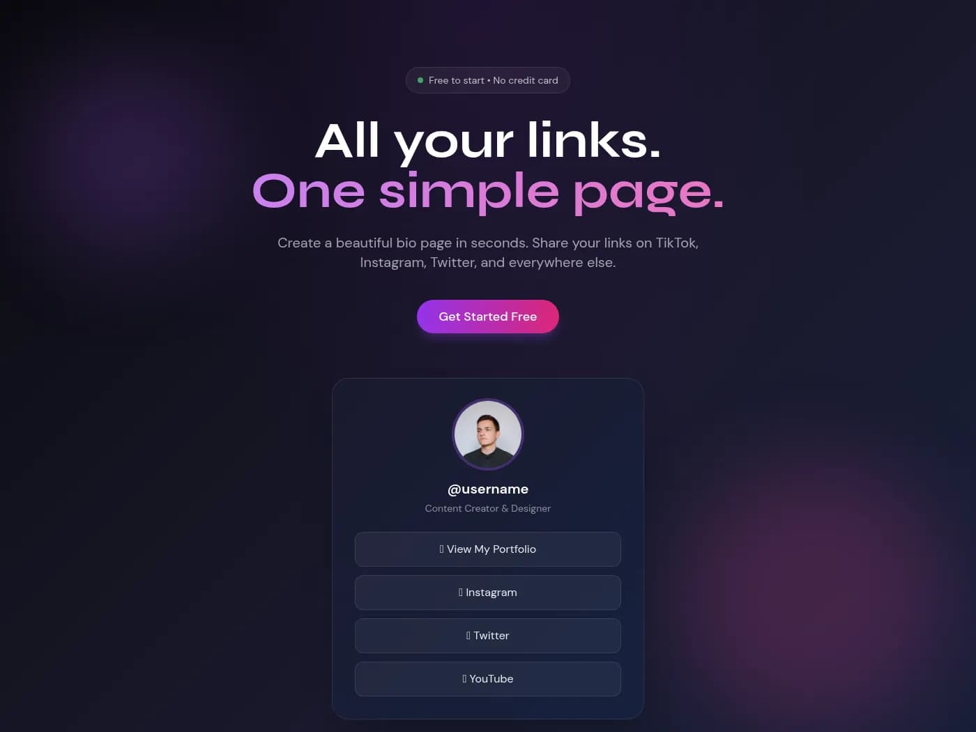 TikLink Bio Profile