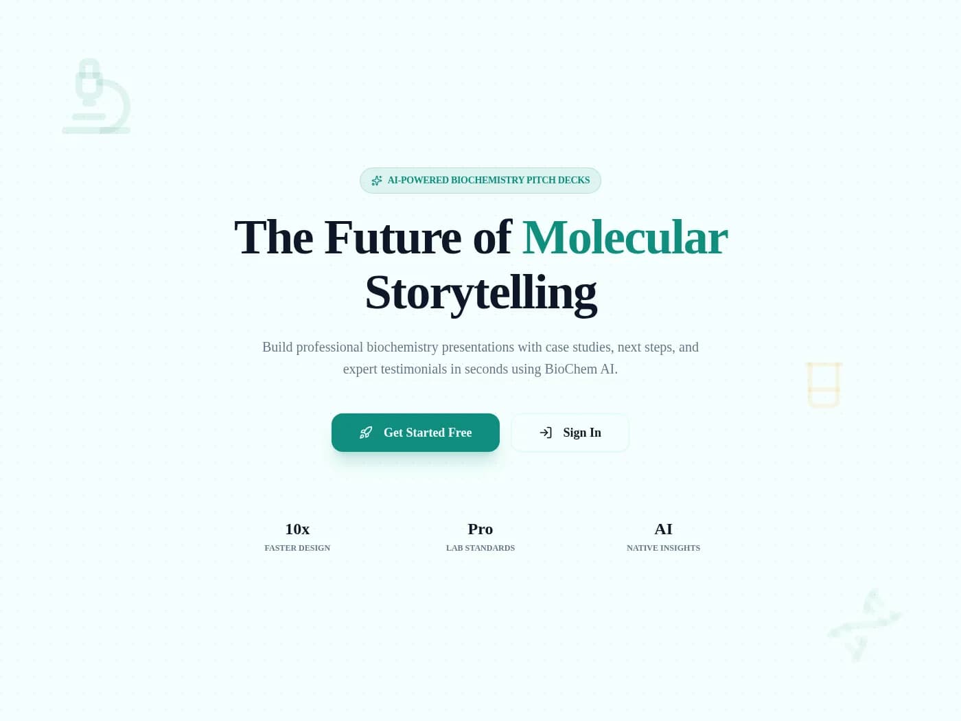 BioChemistry Pitch Deck