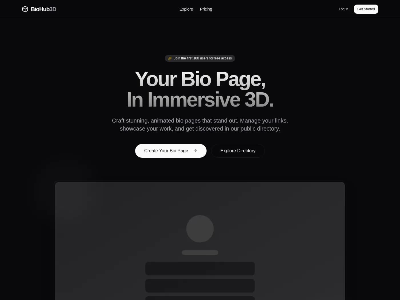 BioHub 3D Directory