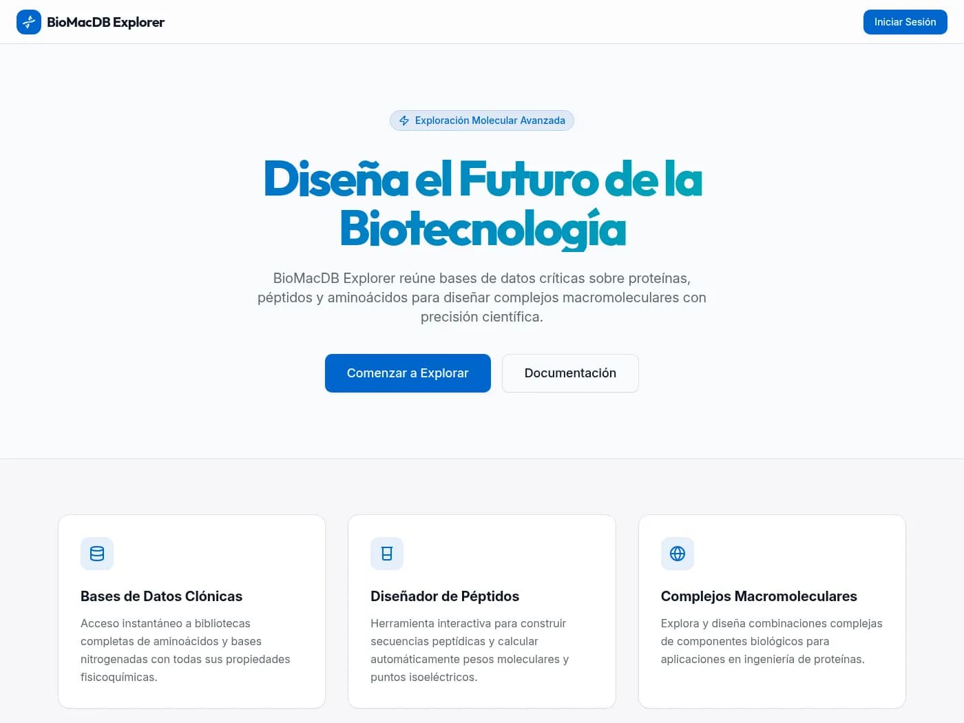 BioMacDB Explorer