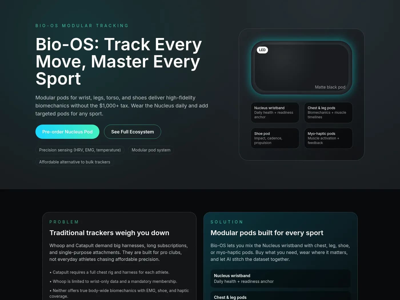 Bio-OS Landing Page