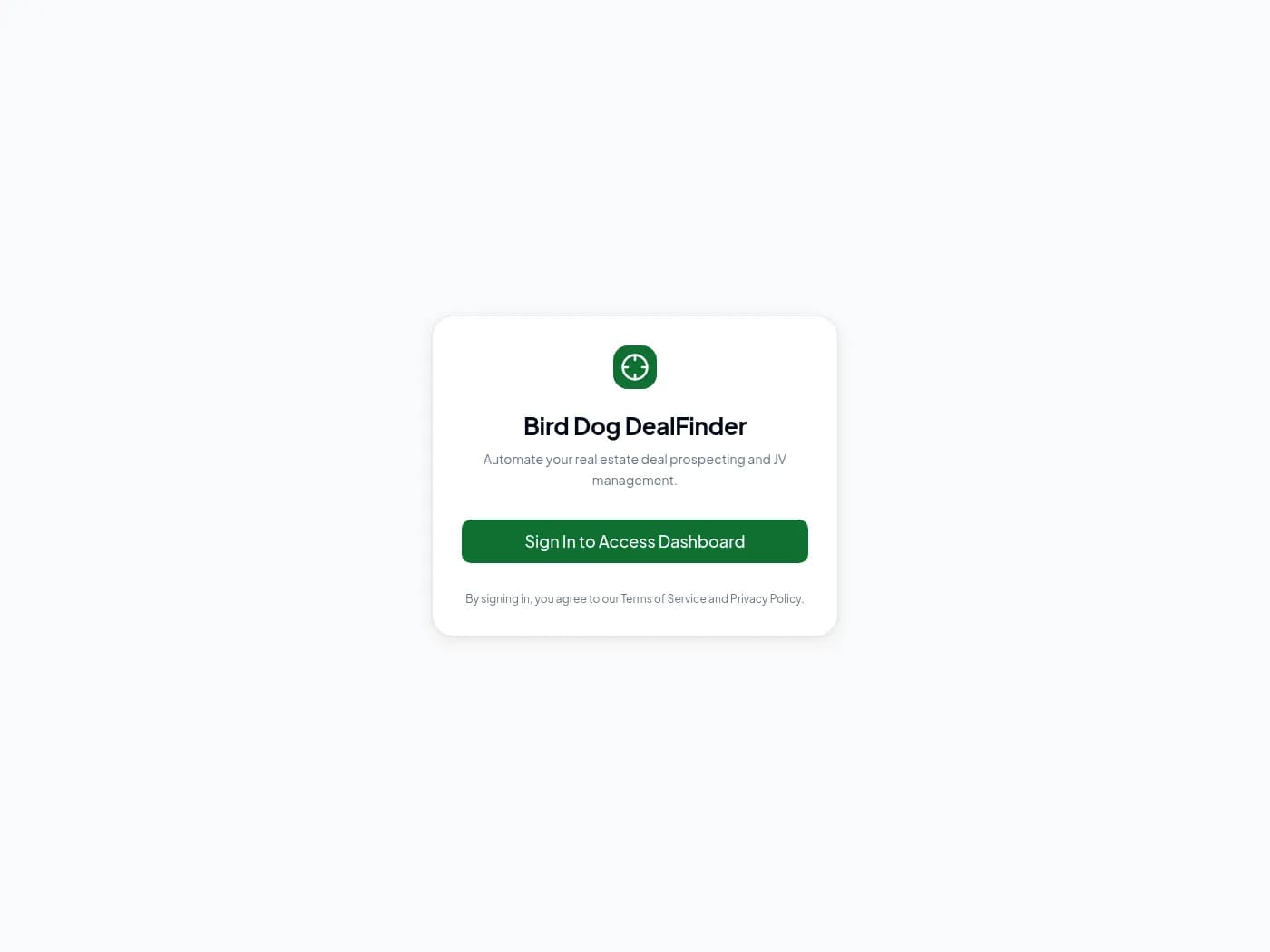 Bird Dog DealFinder