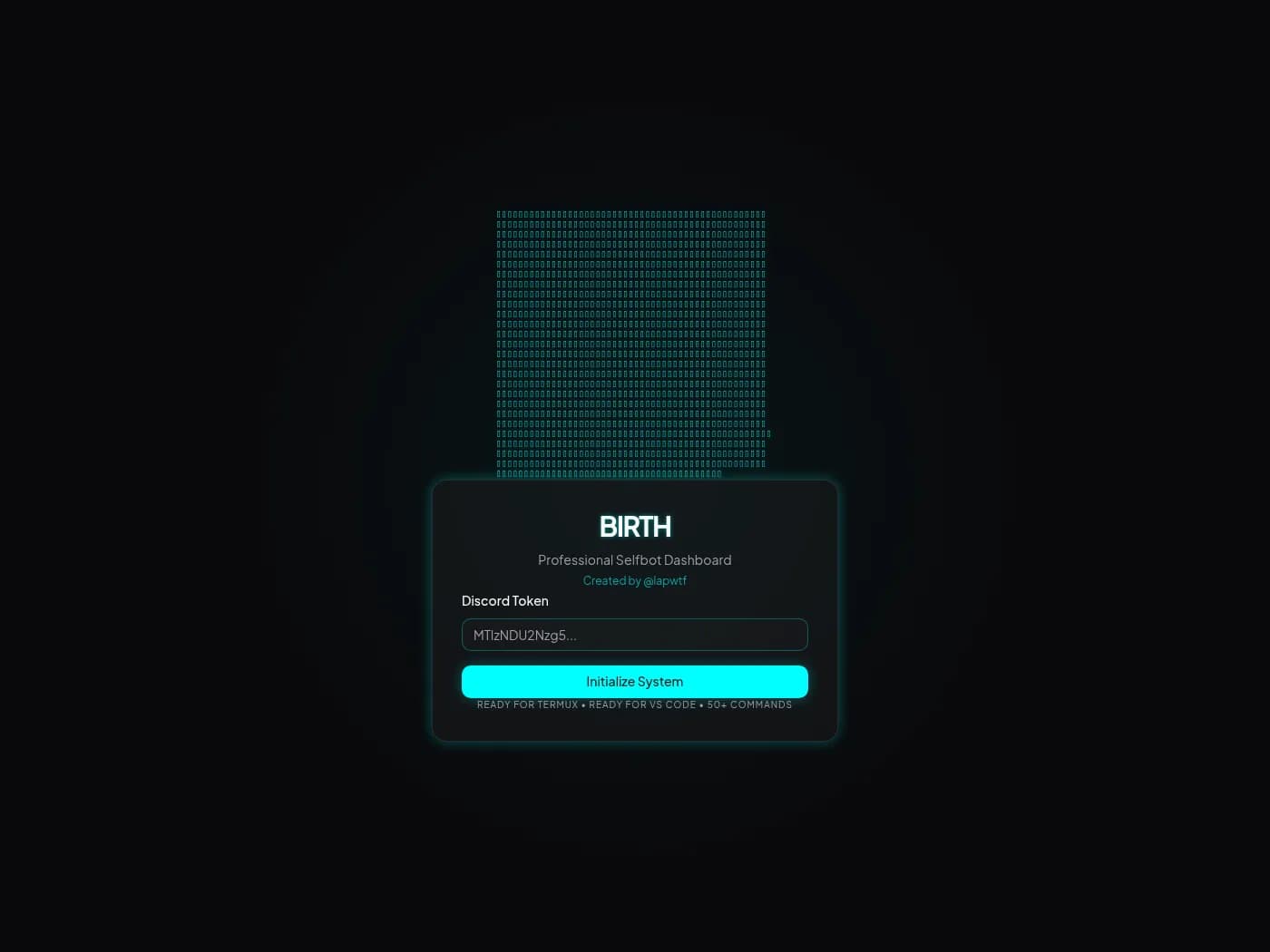BIRTH Selfbot Dashboard