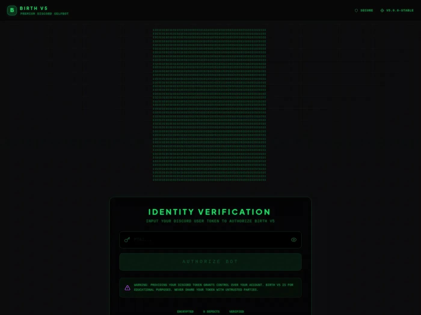 Birth V5 Discord Selfbot