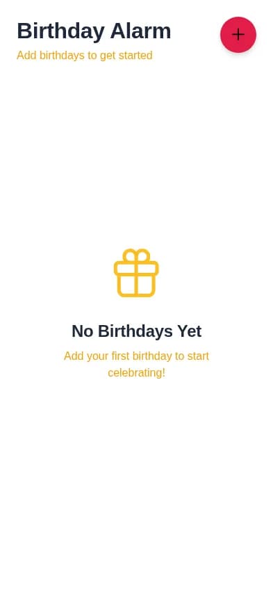Birthday Alarm App
