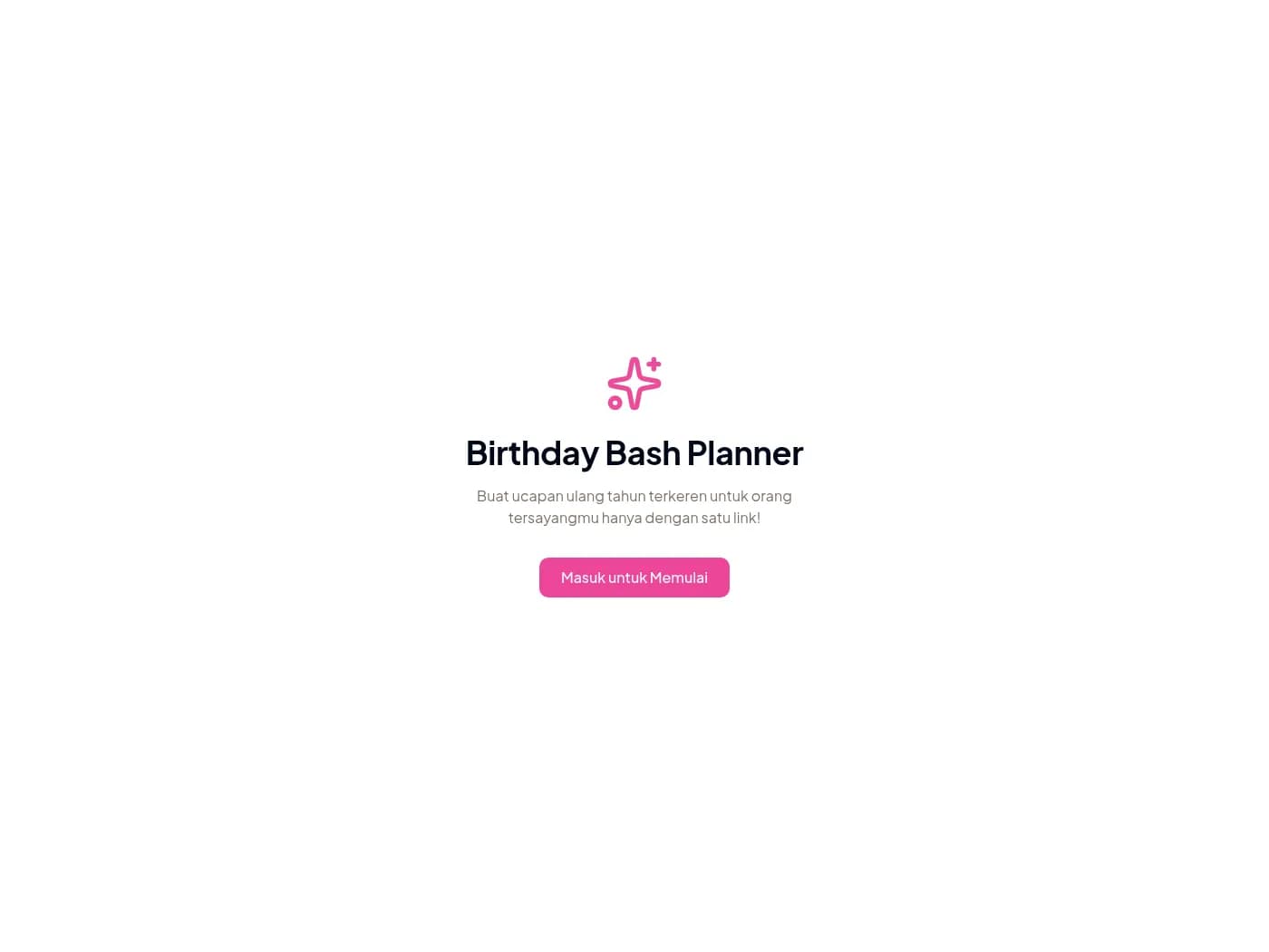 Birthday Bash Planner