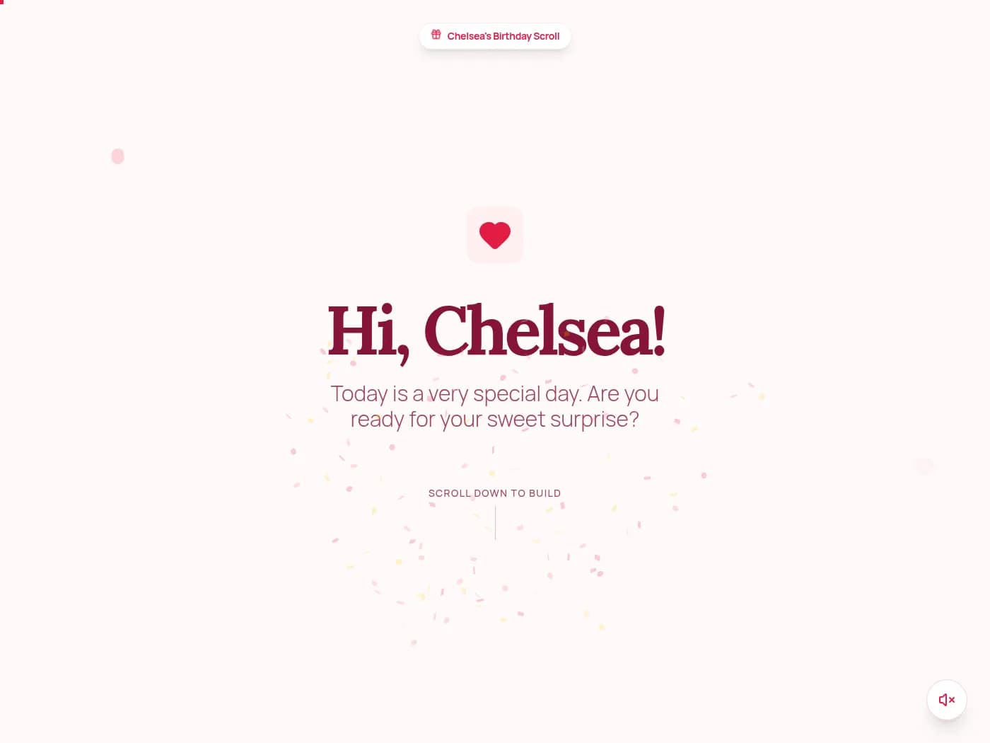 Chelsea Birthday Scroll