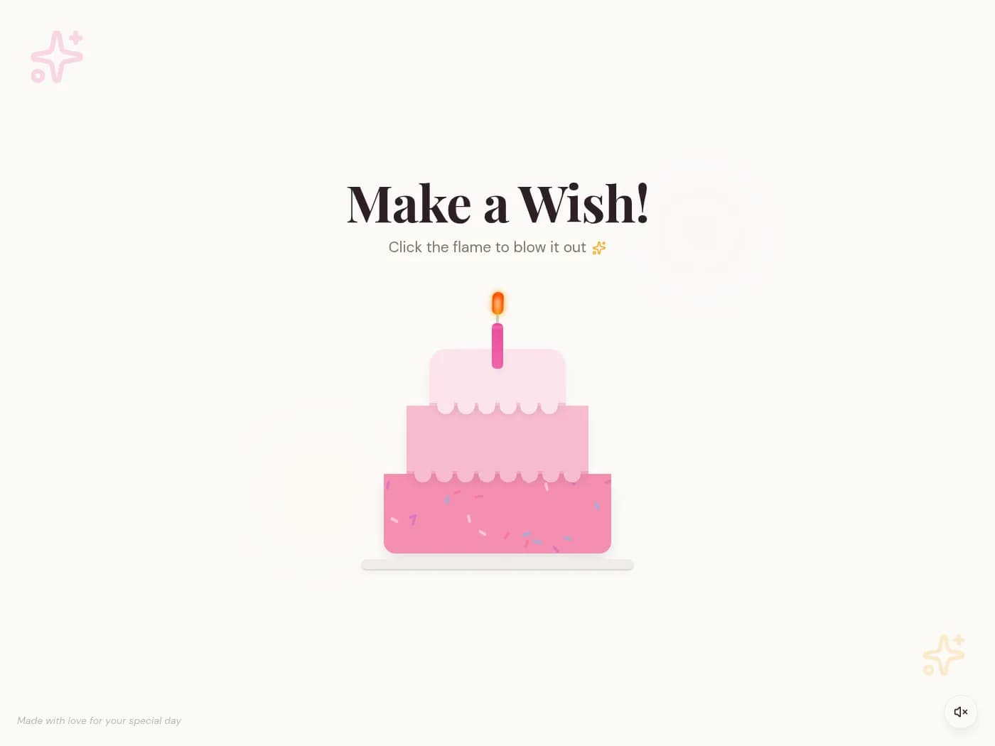 Birthday Candle Surprise