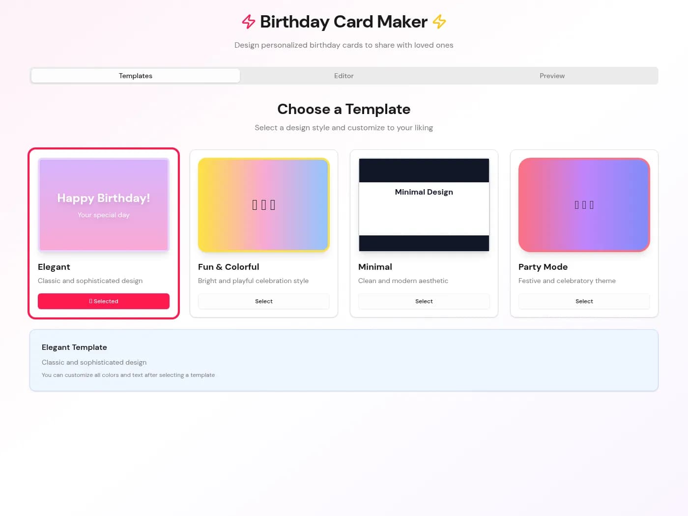 Birthday Card Maker