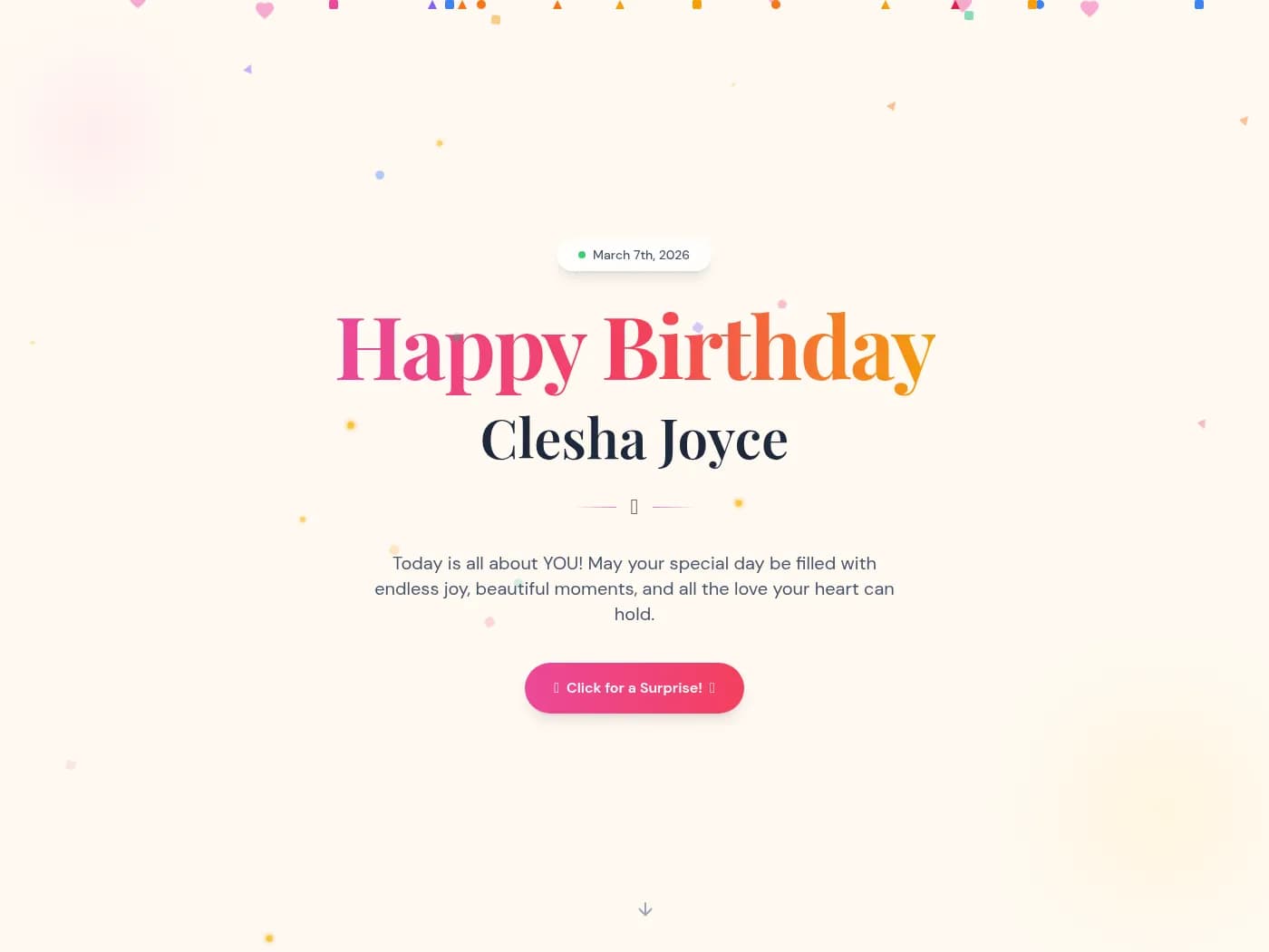 Happy Birthday Clesha