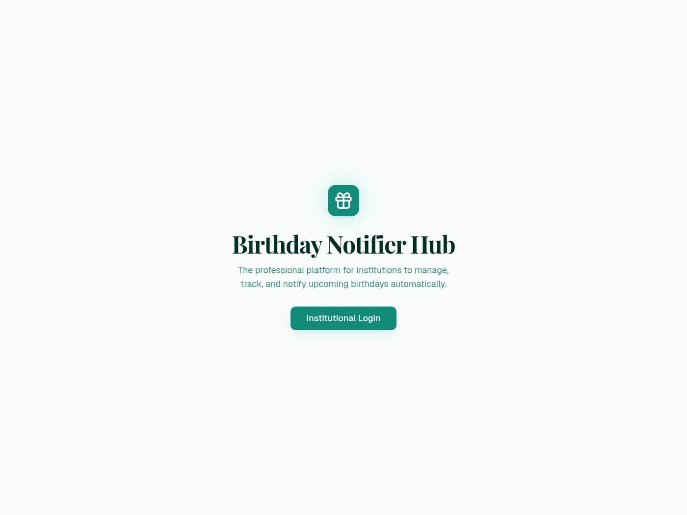 Birthday Notifier Hub