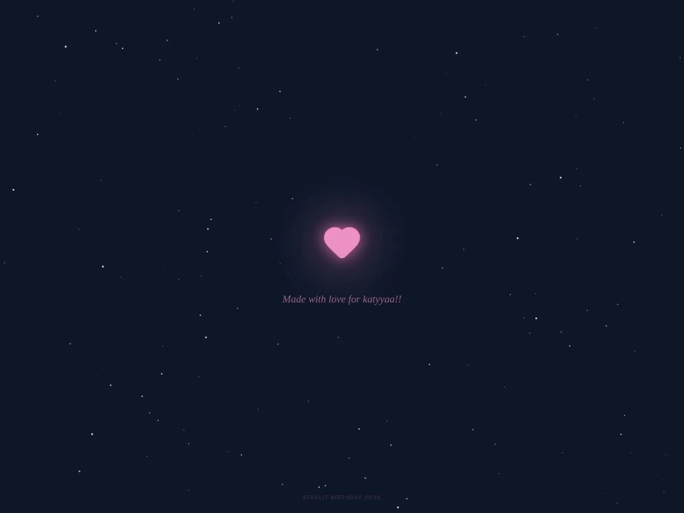 Starlit Birthday Card