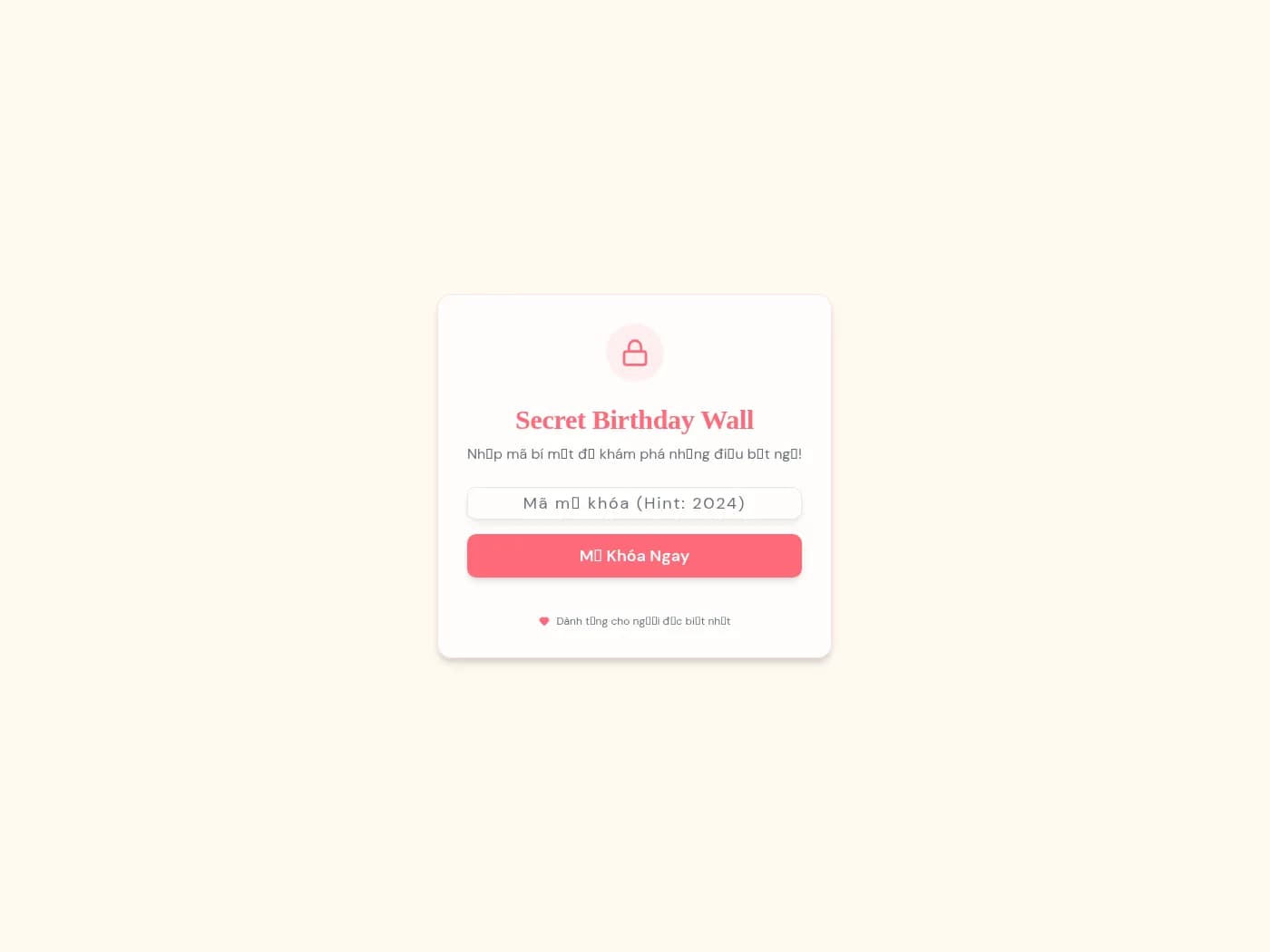 Birthday Wish Site