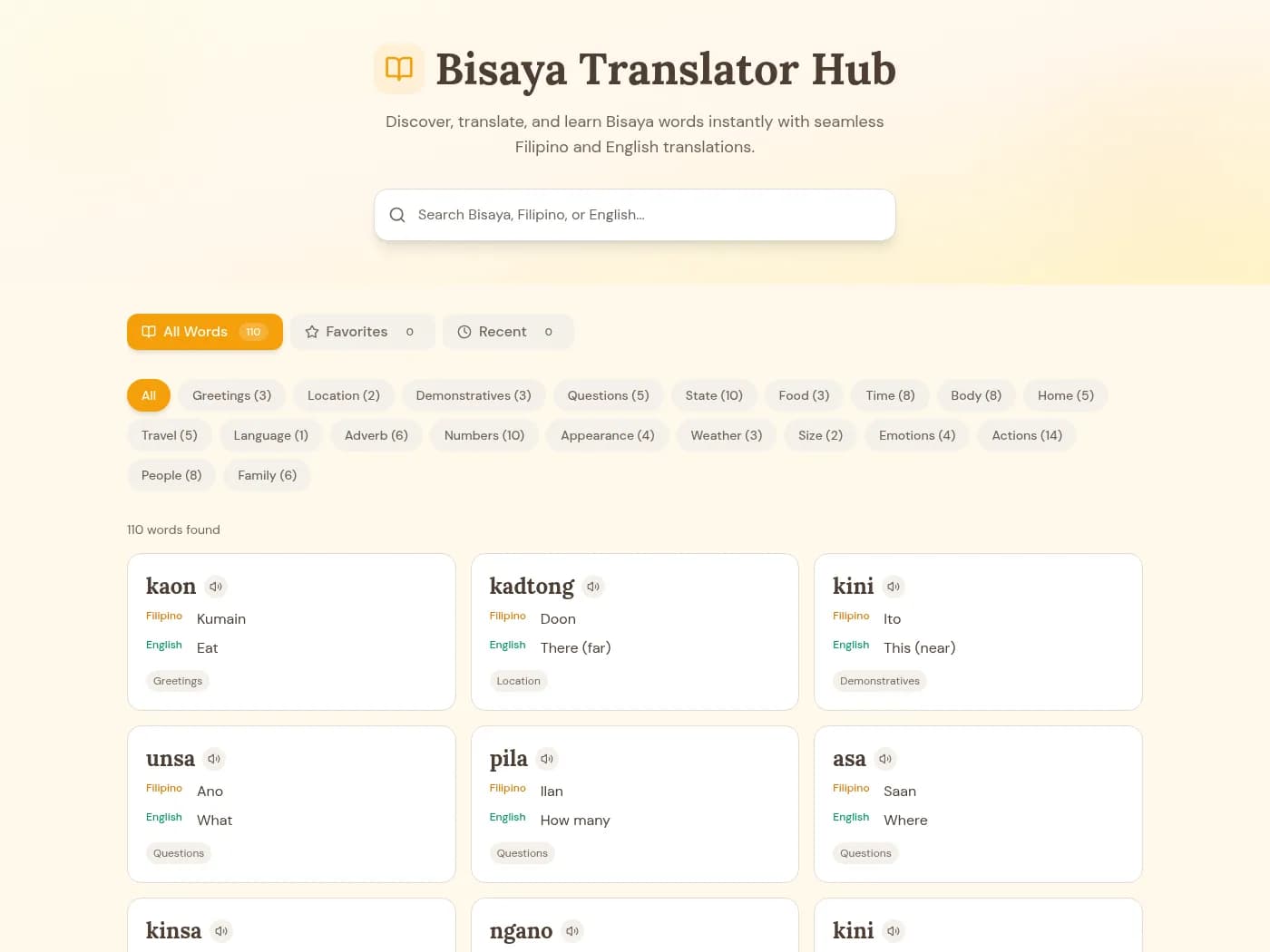 Bisaya Translator Hub