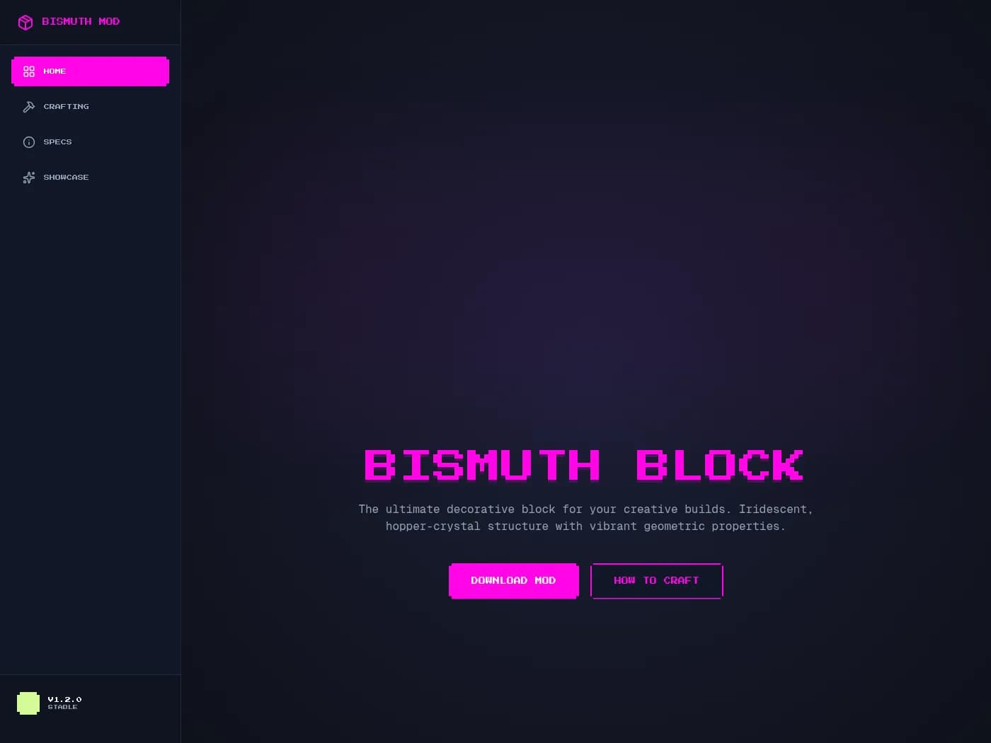 Bismuth Block Decor