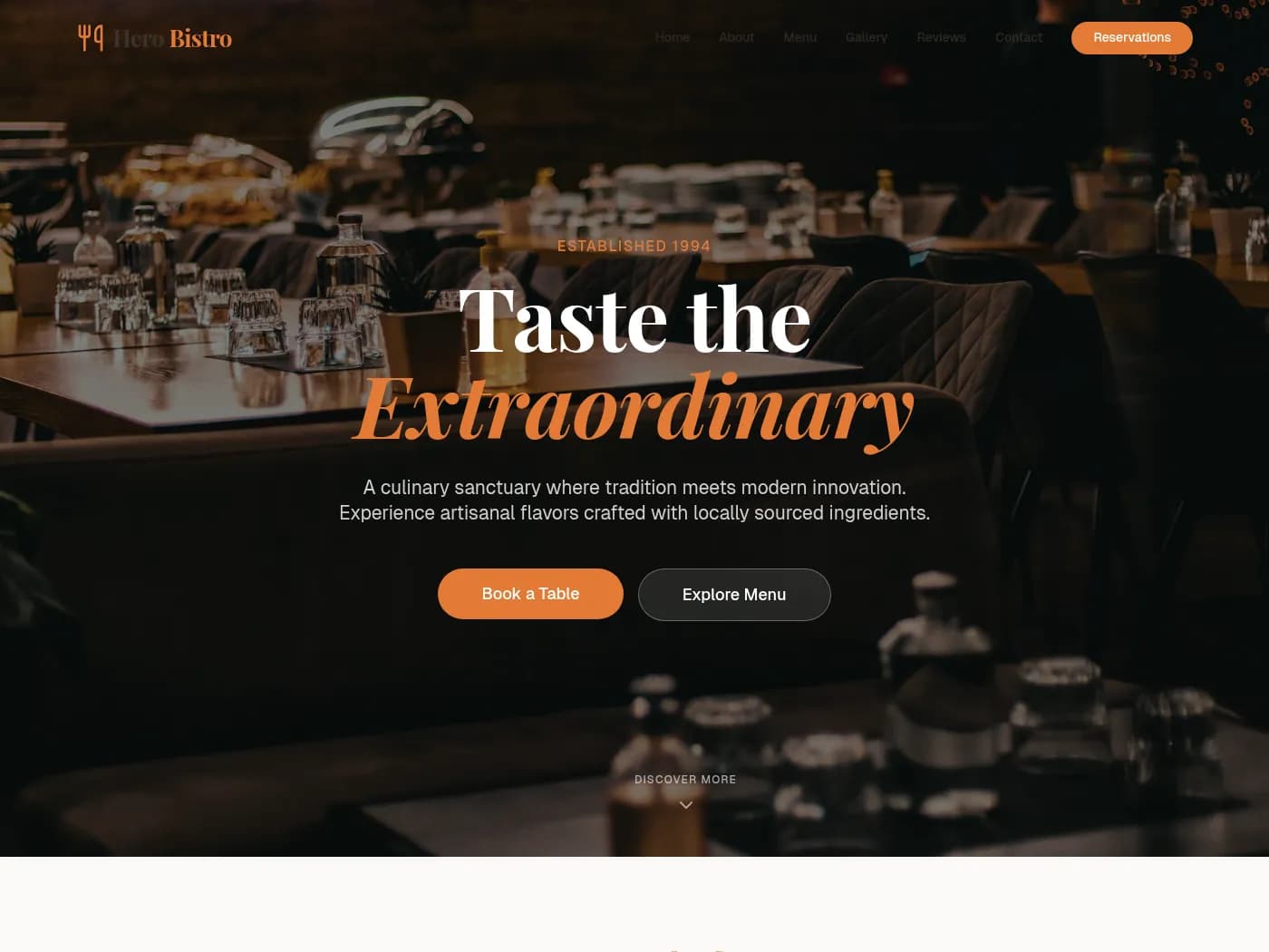 Hero Bistro Preview