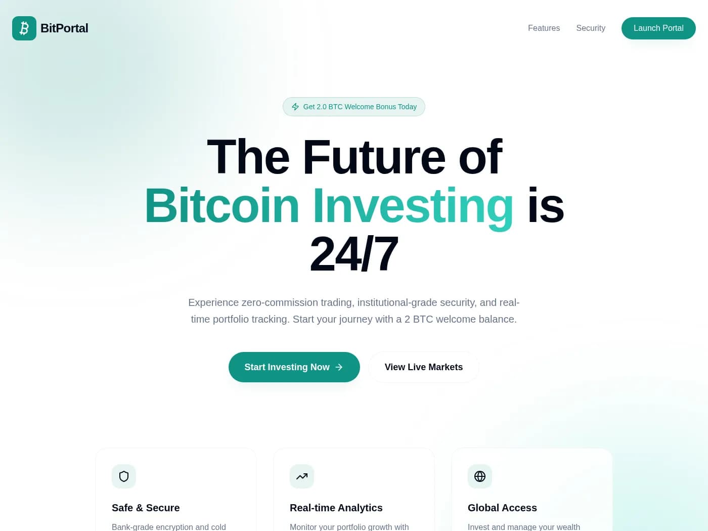 Bitcoin Invest Portal