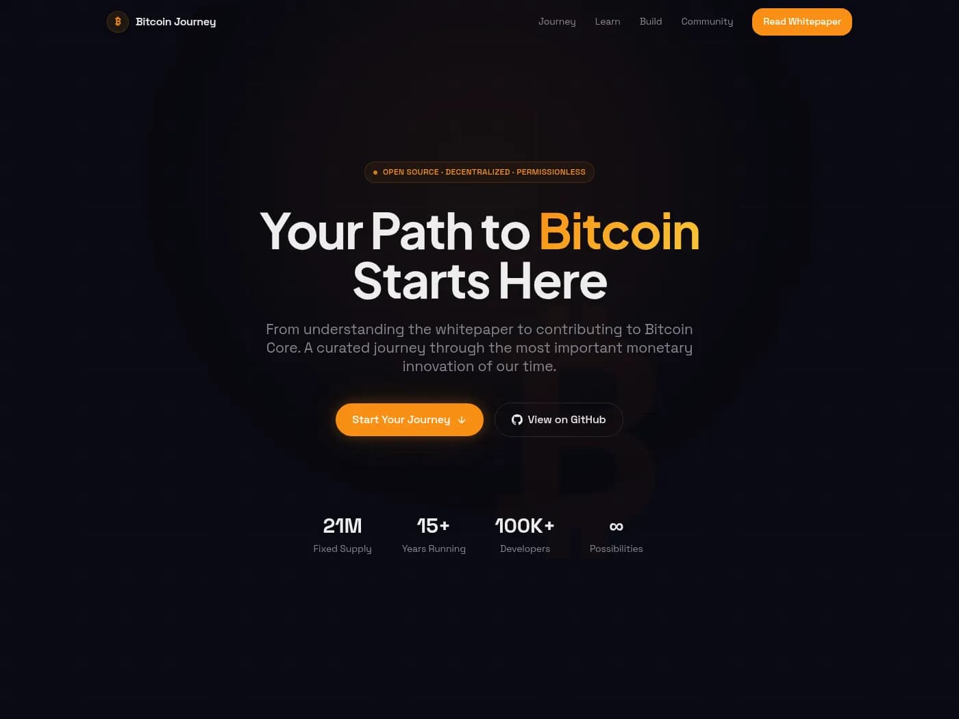 Bitcoin Journey Site