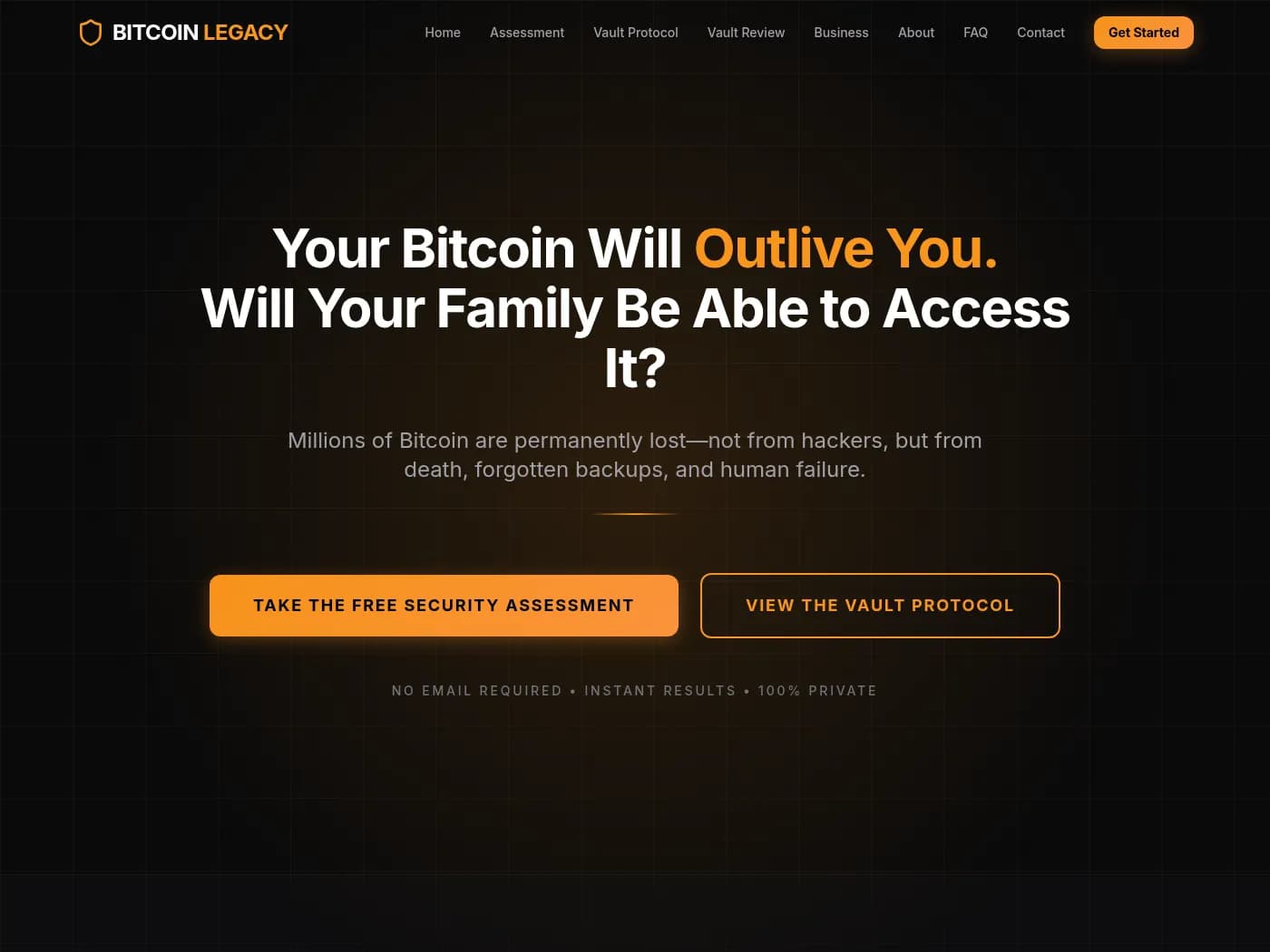 Bitcoin Legacy Site