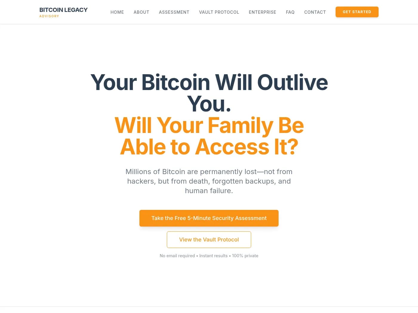 Bitcoin Legacy Advisory