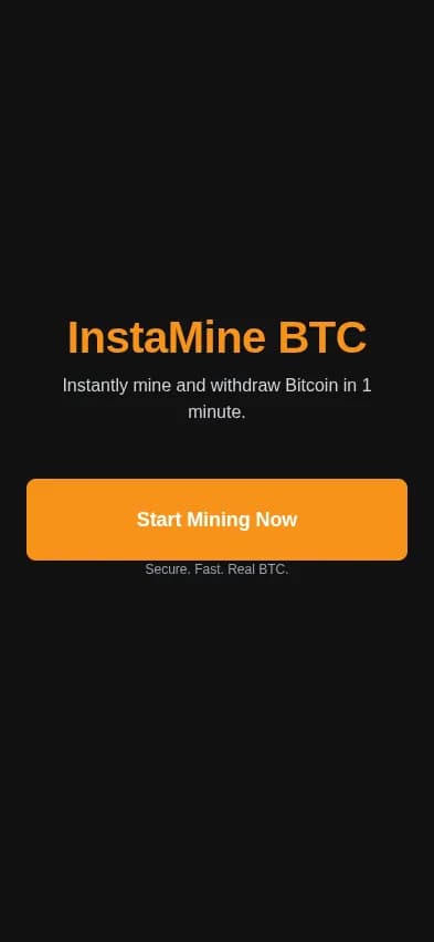 InstaMine BTC App