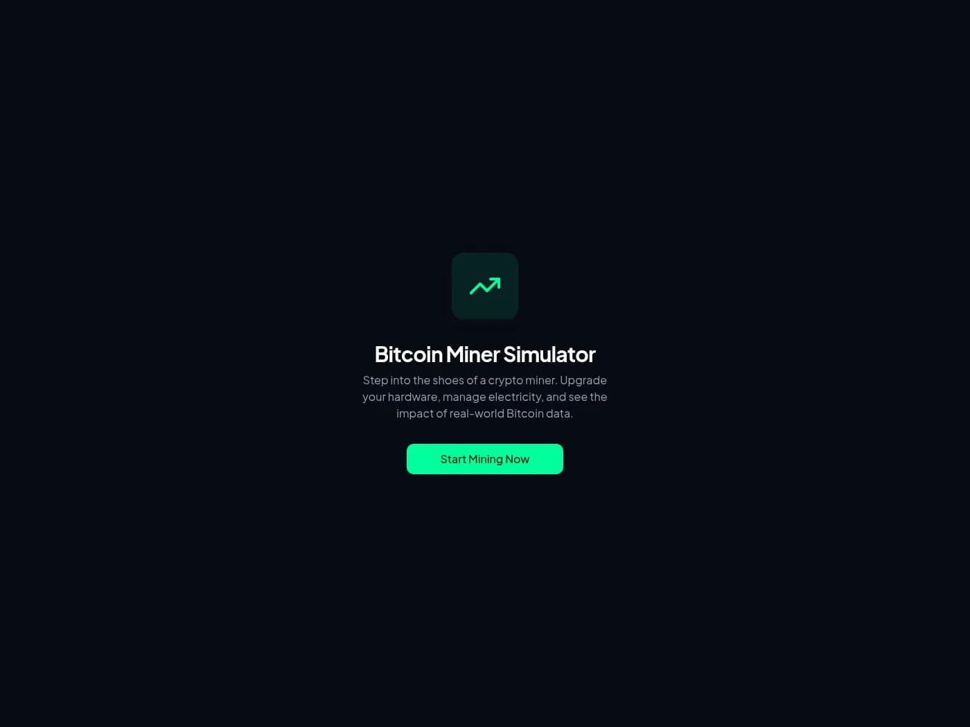 Bitcoin Mining Simulator