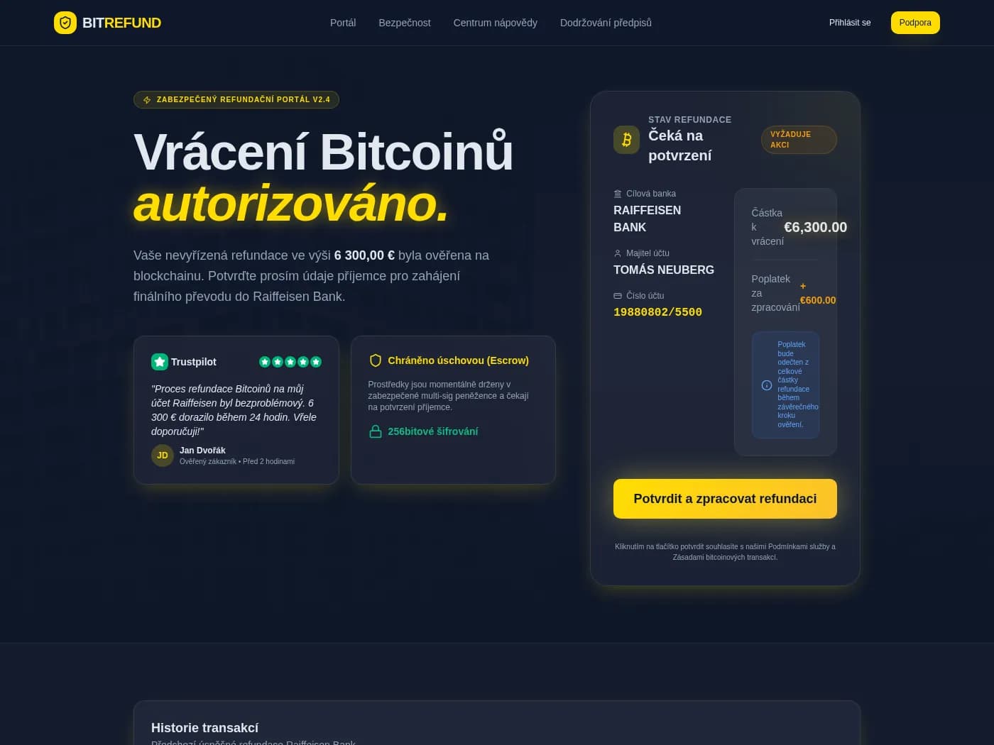 Bitcoin Refund Portal
