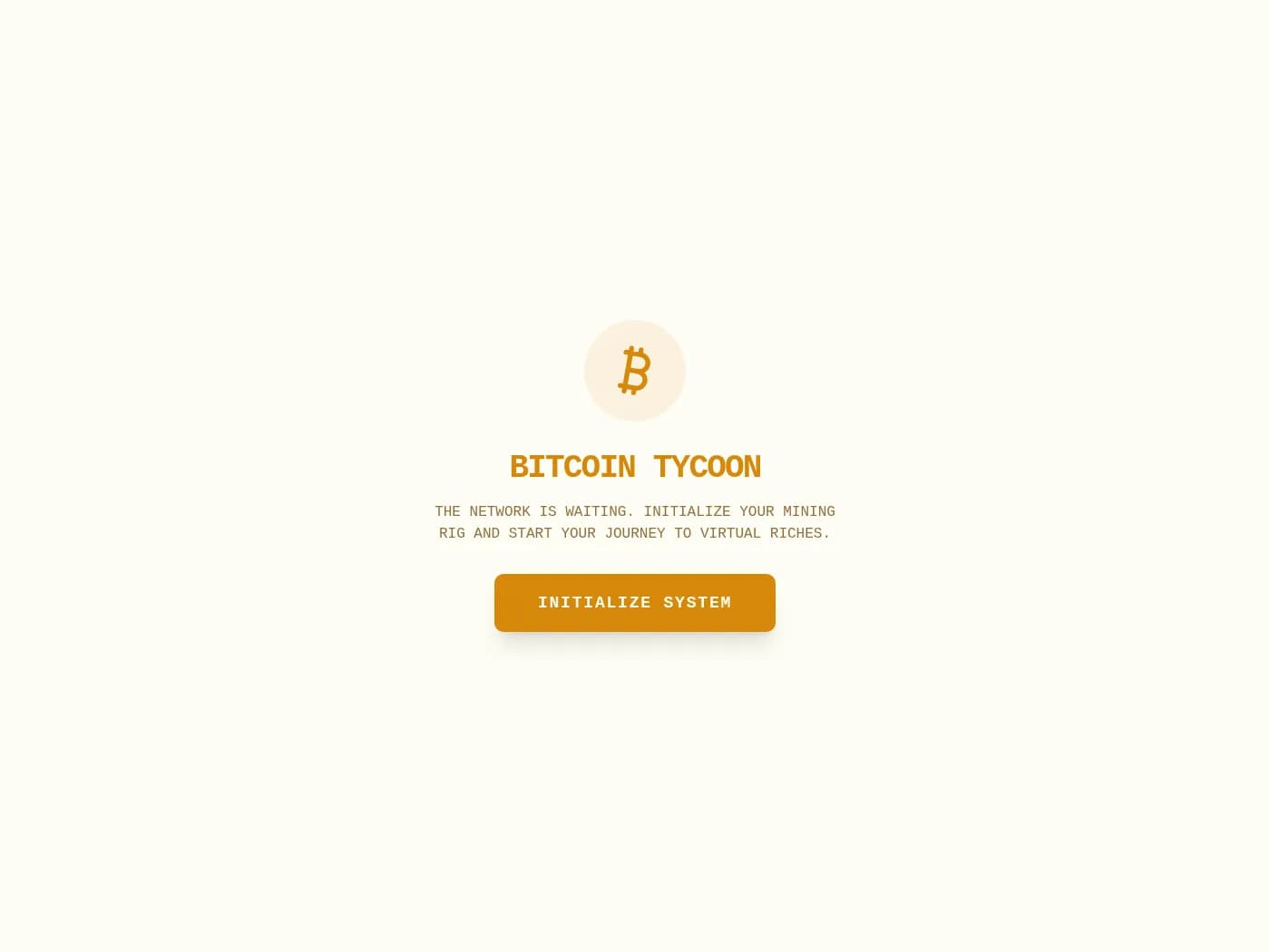 Bitcoin Mining Tycoon