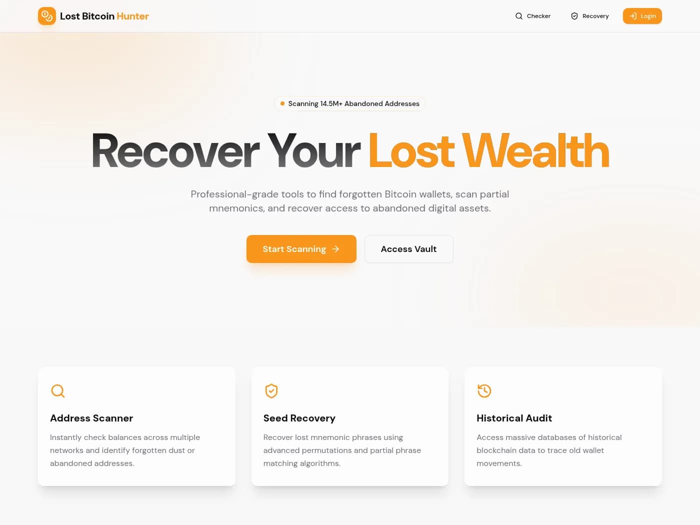 Lost Bitcoin Hunter