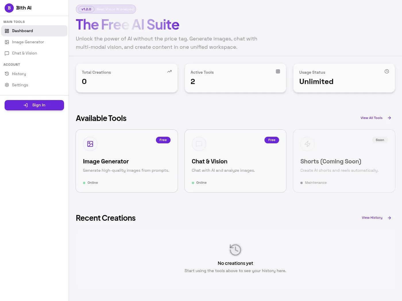 Bith AI Free Suite