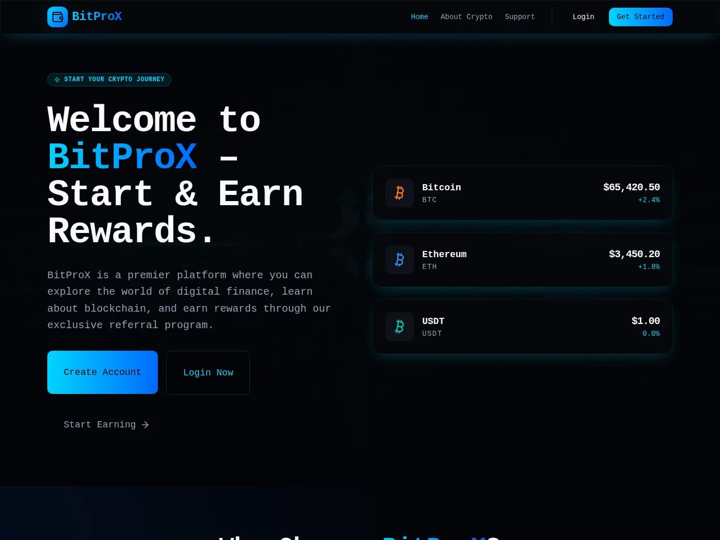 BitProX Crypto Platform