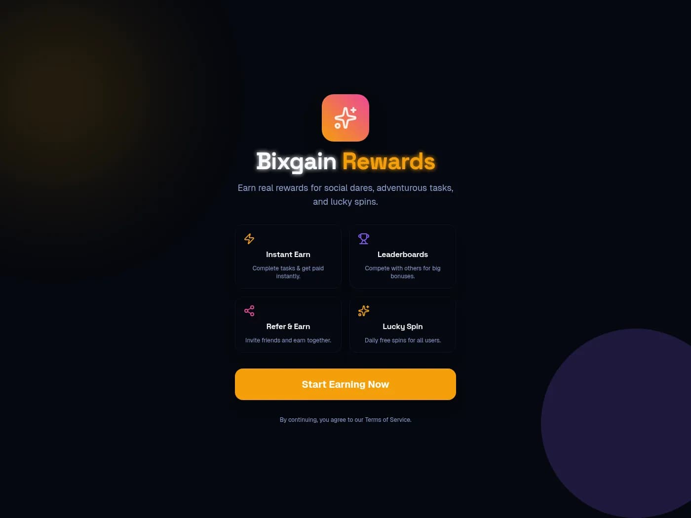 Bixgain Rewards Platform