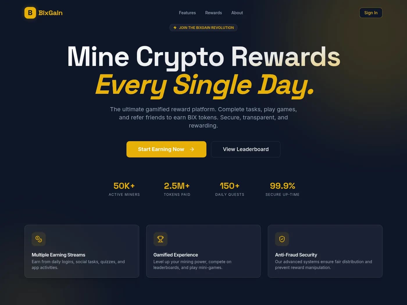 BixGain Crypto Rewards