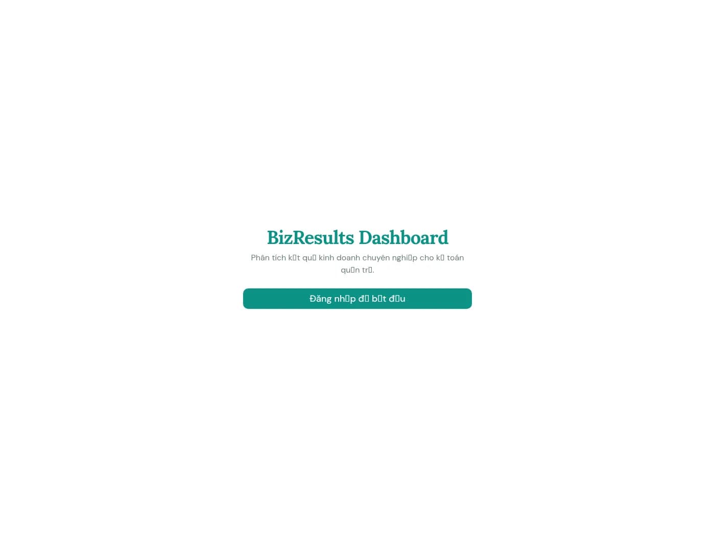 BizResults Dashboard