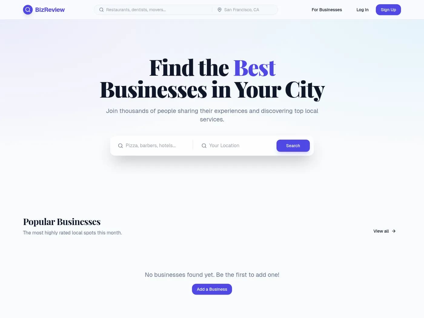 BizReview Hub