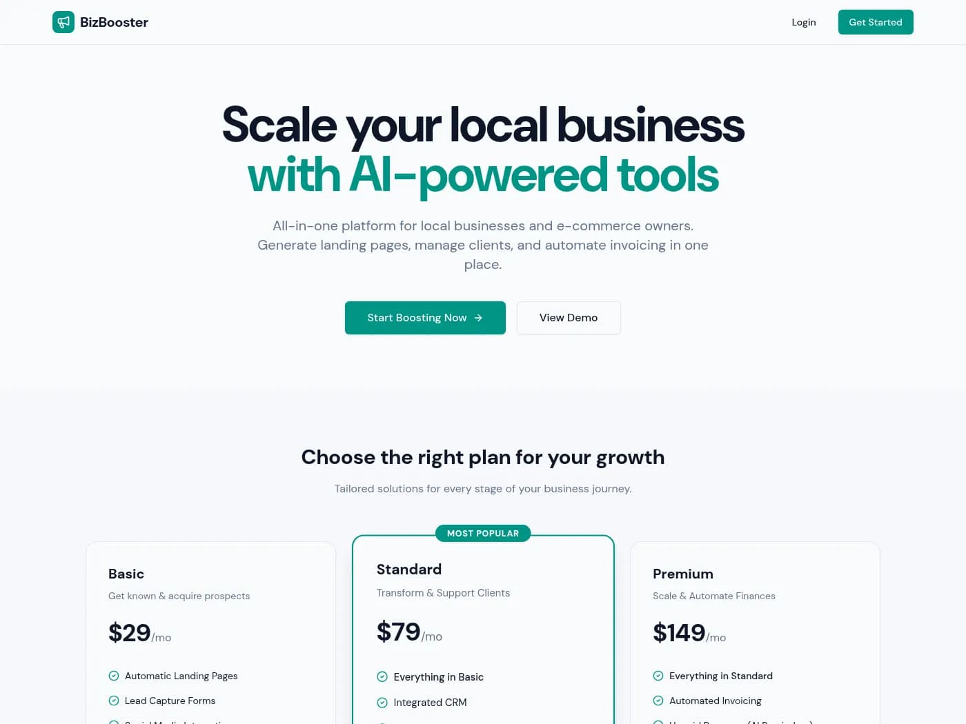 BizBooster Platform
