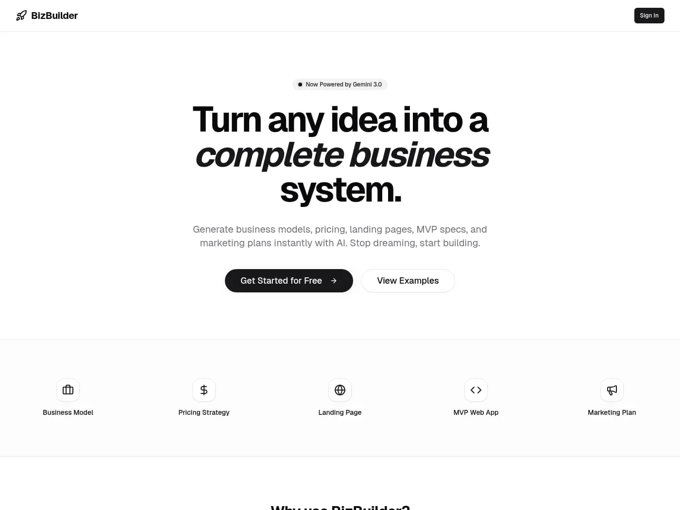 BizBuilder SaaS
