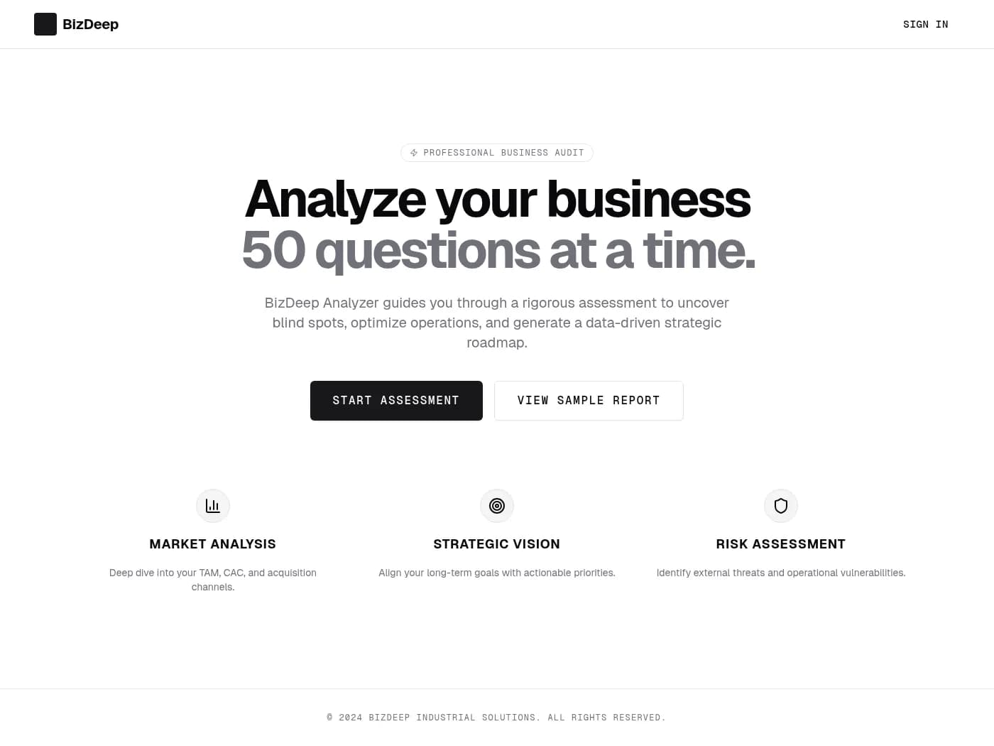BizDeep Analyzer