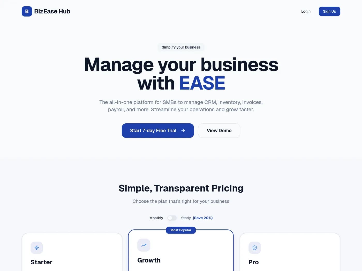 BizEase Hub