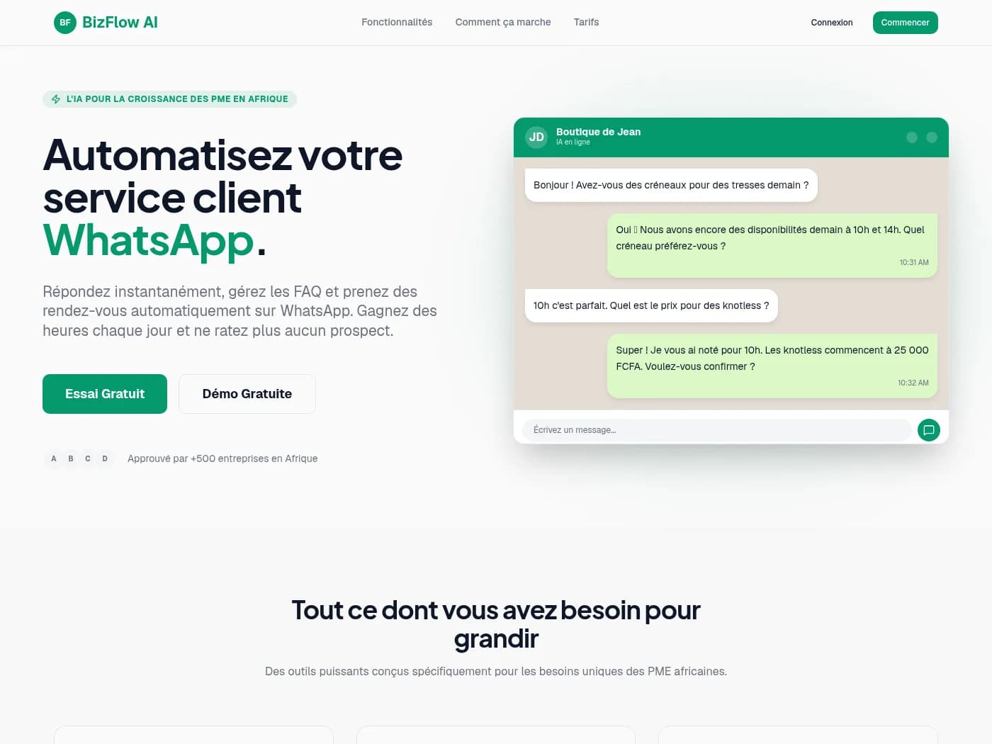 BizFlow AI Assistant