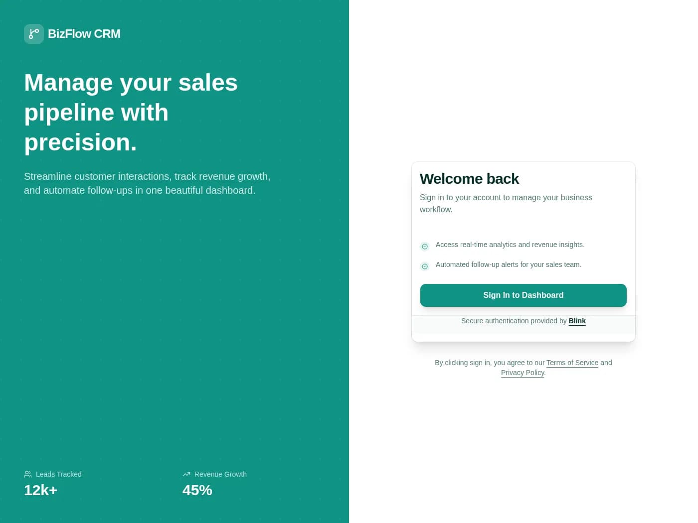 BizFlow CRM