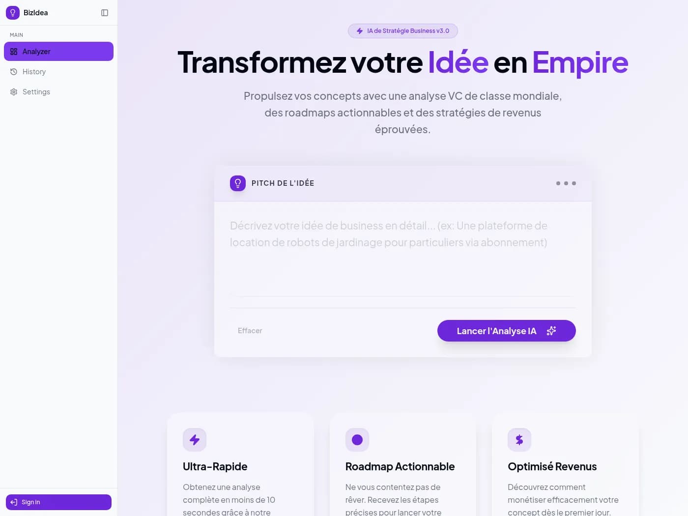 BizIdea Analyzer