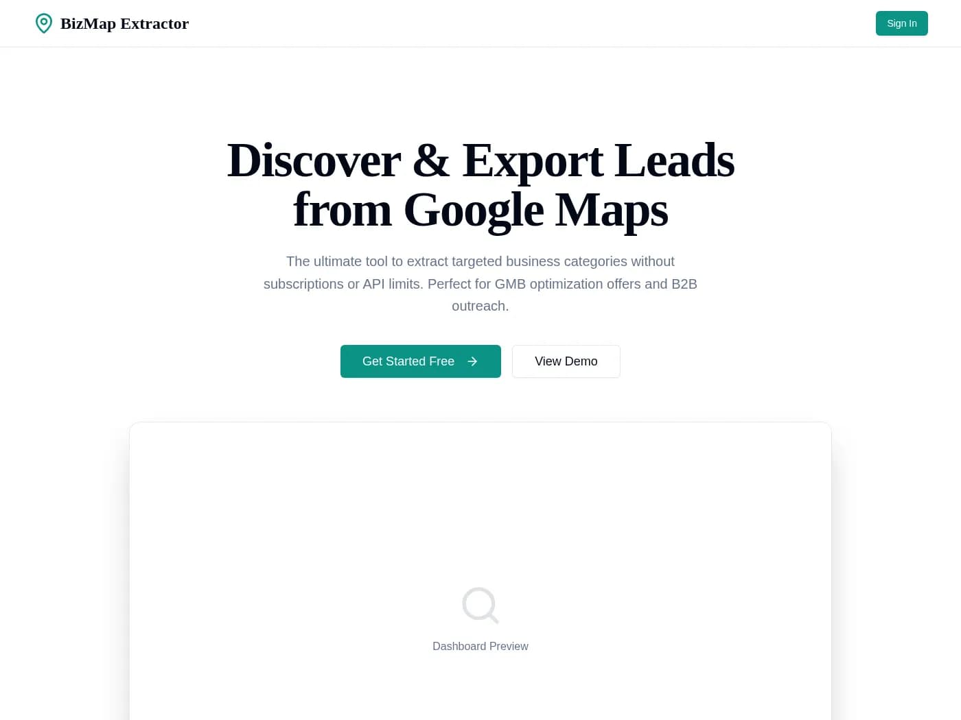 BizMap Extractor