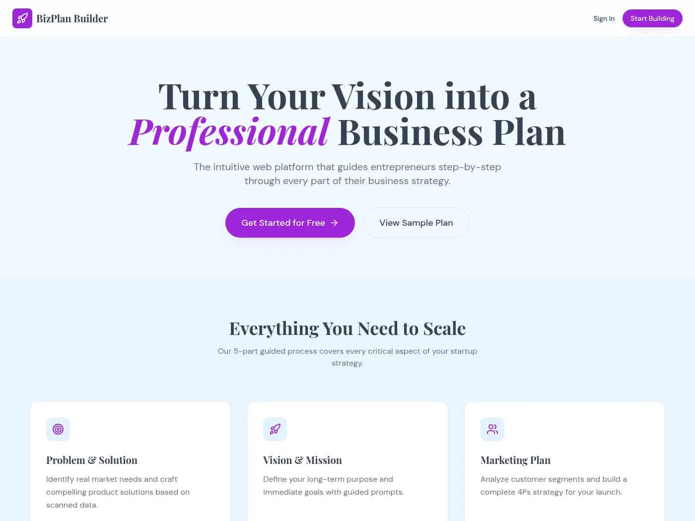 BizPlan Builder
