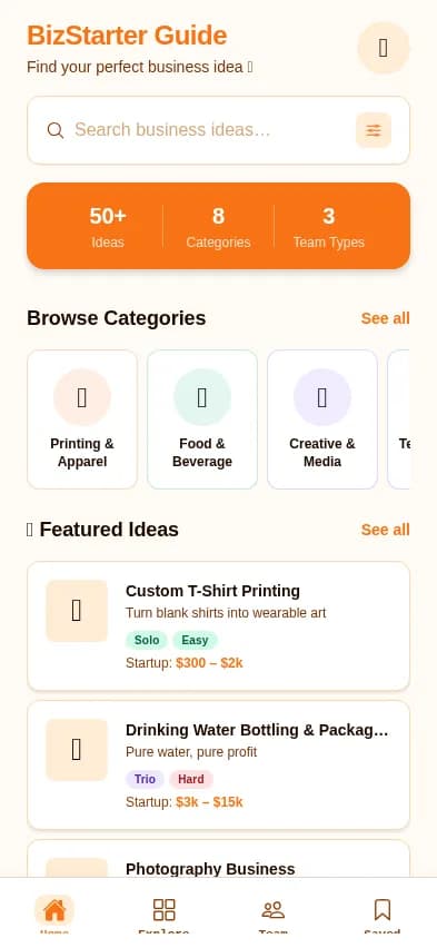 BizStarter Guide App