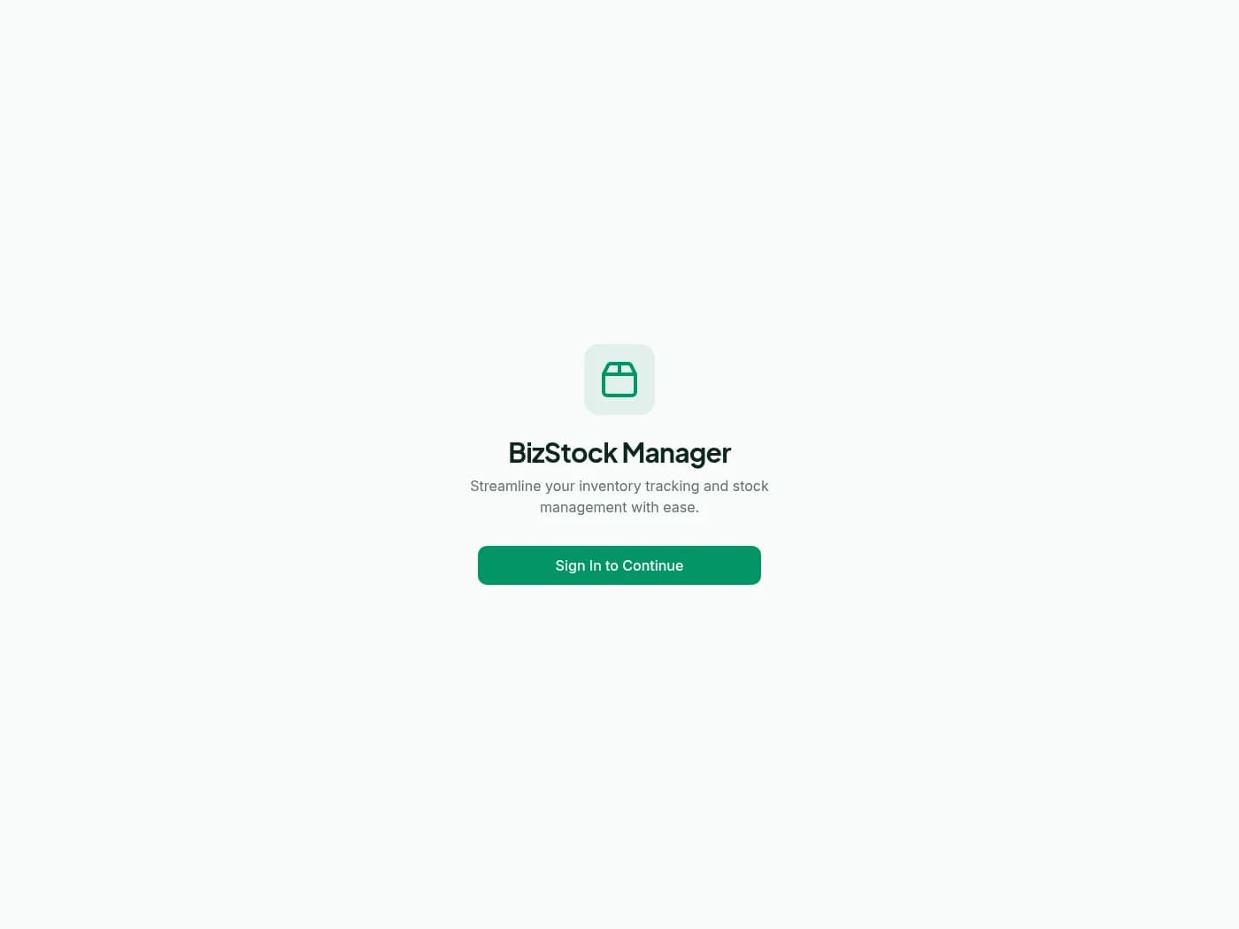 BizStock Manager