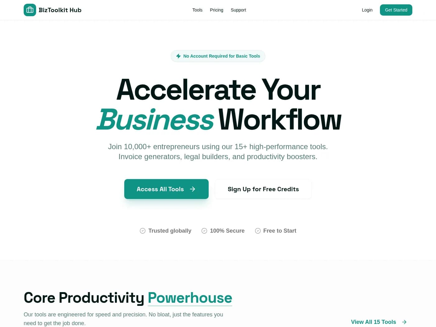 BizToolkit Hub