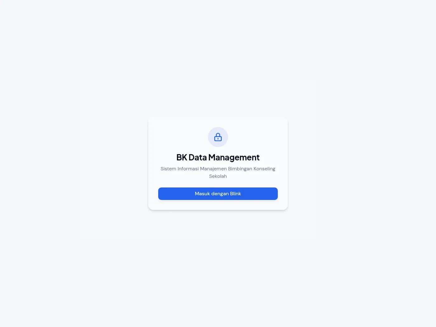 BK Data Management Web